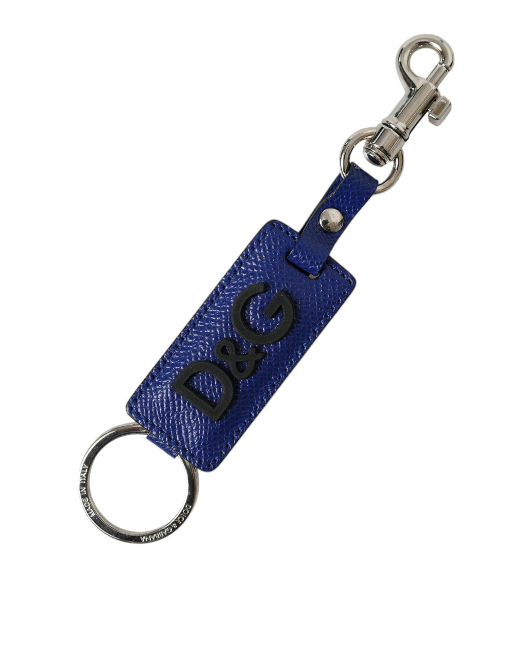Dolce Gabbana Elegant Blue Trifold Calf Leather Key Holder - Walmart.com