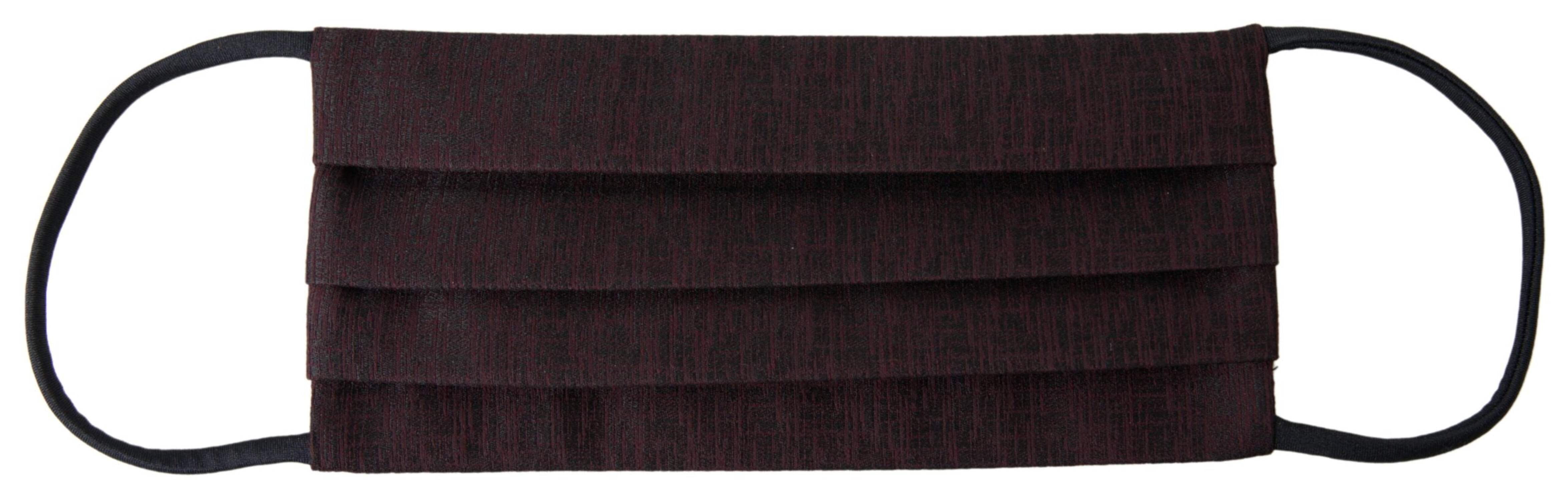 Dolce Gabbana Elegant Maroon Face Mask with Logo Detail - Walmart.com