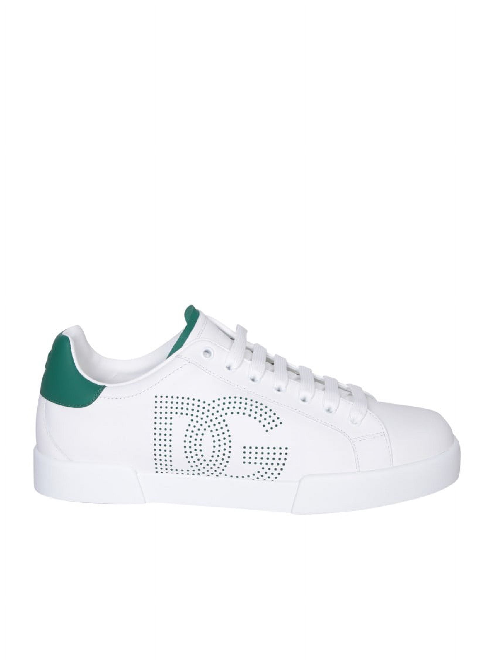 Dolce & Gabbana Men's White Sneakers With Contrasting Dg Logo White ...