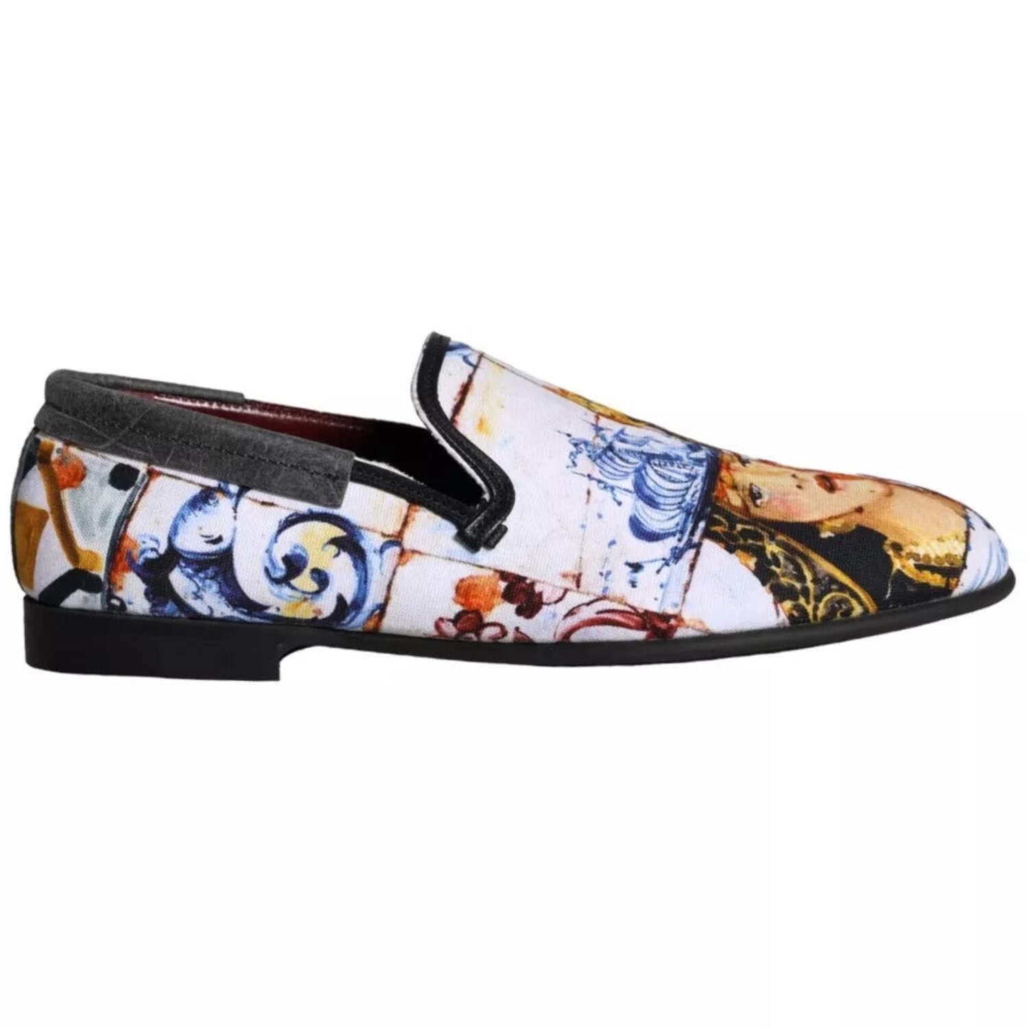 Dolce Gabbana Multicolor Madonna Majolica Amalfi Men Loafers Shoes ...