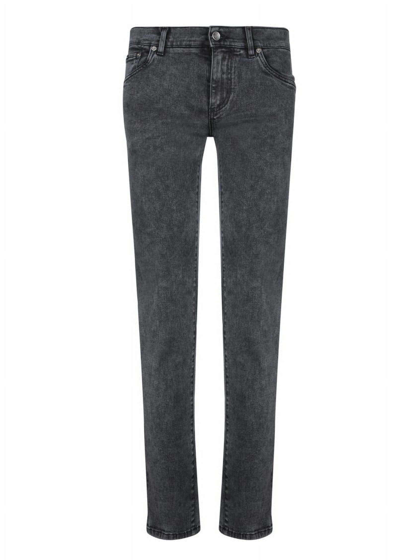 Dolce & Gabbana Straight-Leg Black Jeans With Subtle Faded Finish (Men ...