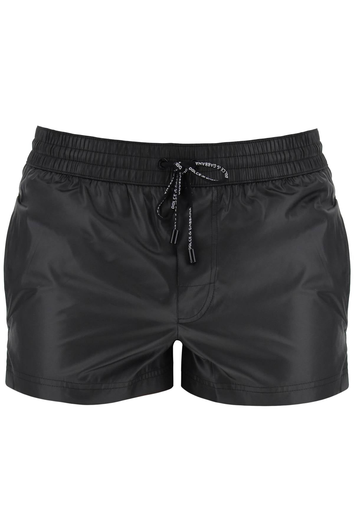 Dolce And Gabbana Swin Trunks With Logo Bands Men