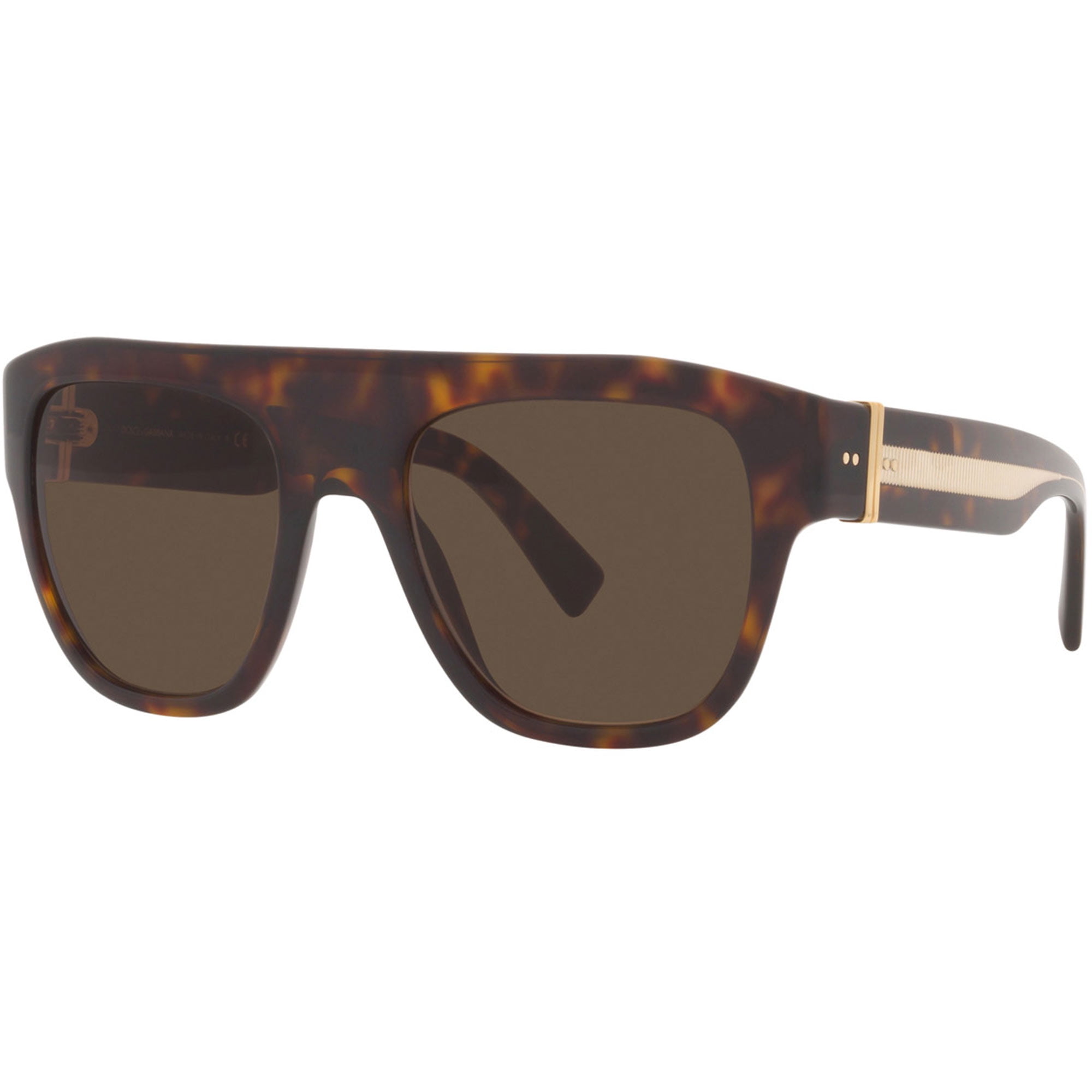 Dolce & Gabbana Designer Women's Square Sunglasses, Havana/Dark Brown ...