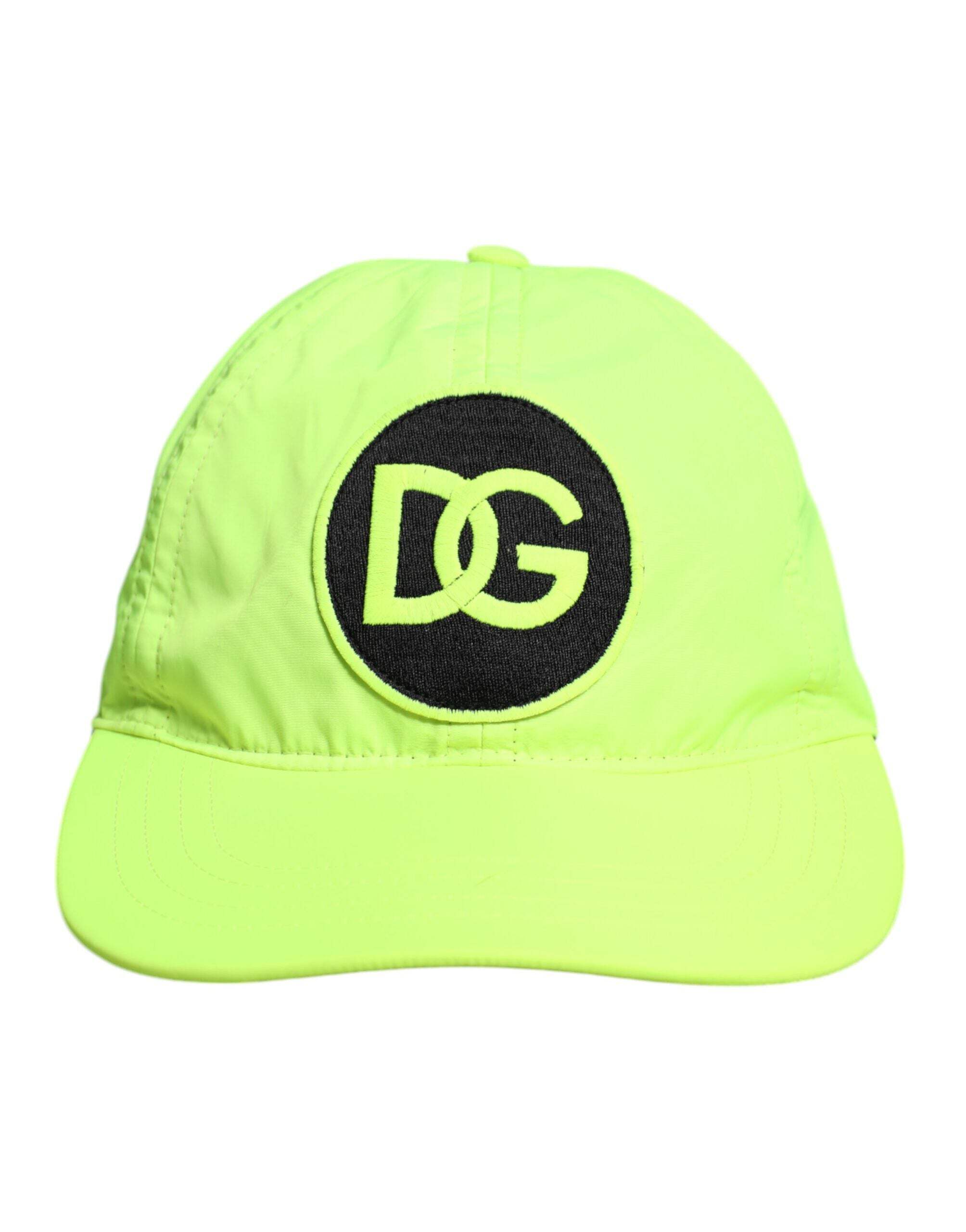 Dolce Gabbana Yellow Green DG Logo 6 Panels Baseball Cap - Walmart.com