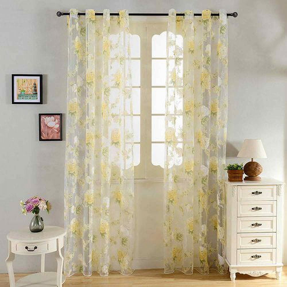 Dolce Mela Sheer Single Curtain Panel - Walmart.com