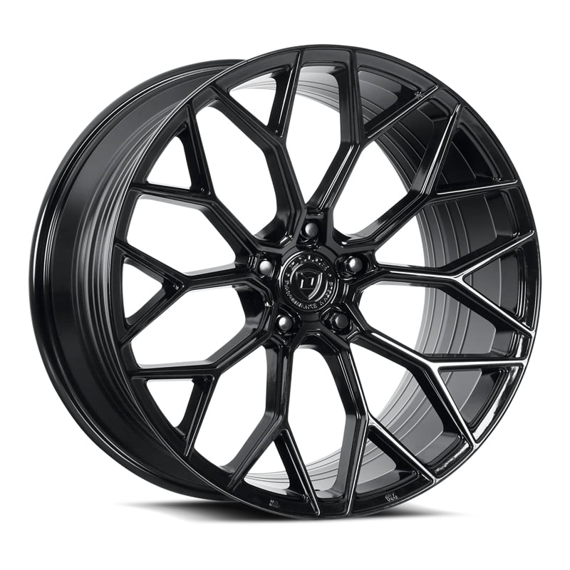 Dolce Pista Gloss Black Wheel 5x112 20x8.5 +28et Mesh Spokes ...