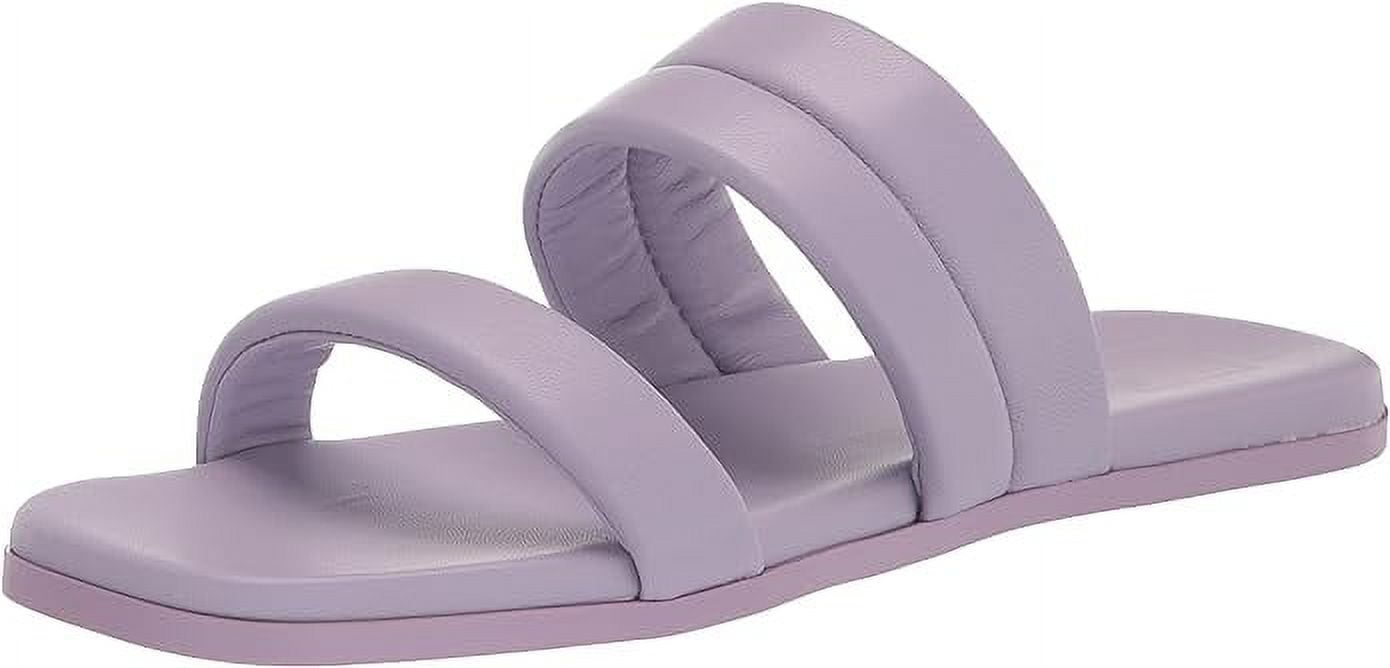 Dolce Vita Adore Lilac Leather Slip On Strappy Open Squared Toe Slides ...