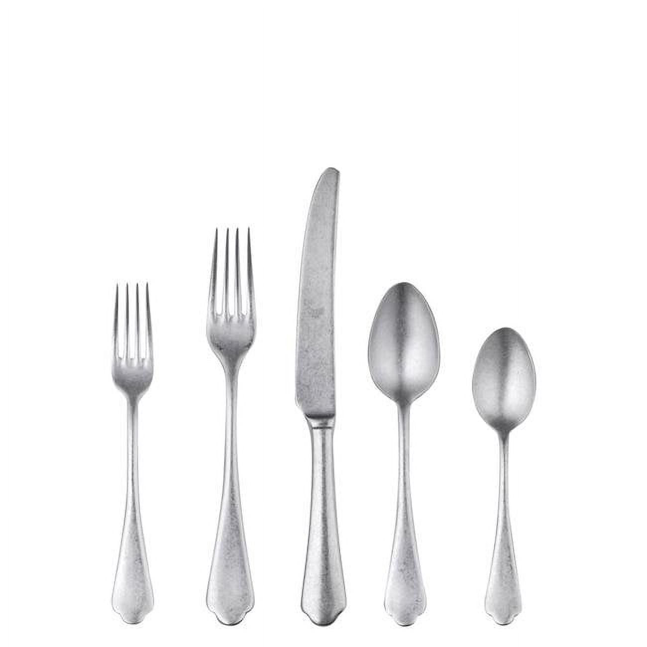 Dolce Vita Flatware Set, Pewter - 5 Piece - Walmart.com
