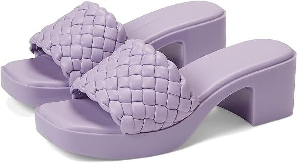 Dolce Vita Goldy Lilac Stella Slip On Woven Open Squared Toe Heeled ...