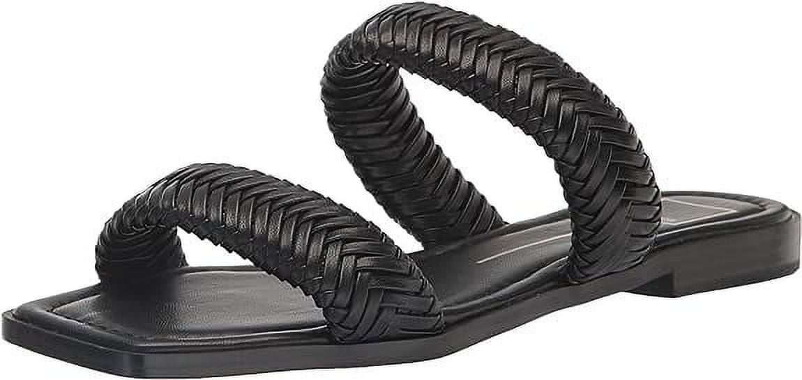 Dolce Vita Inya Black Stella Slip On Open Squared Toe Woven Straps ...