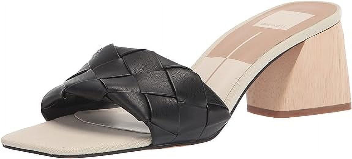 Dolce Vita Moly Black Stella Slip On Squared Open Toe Block Heeled ...