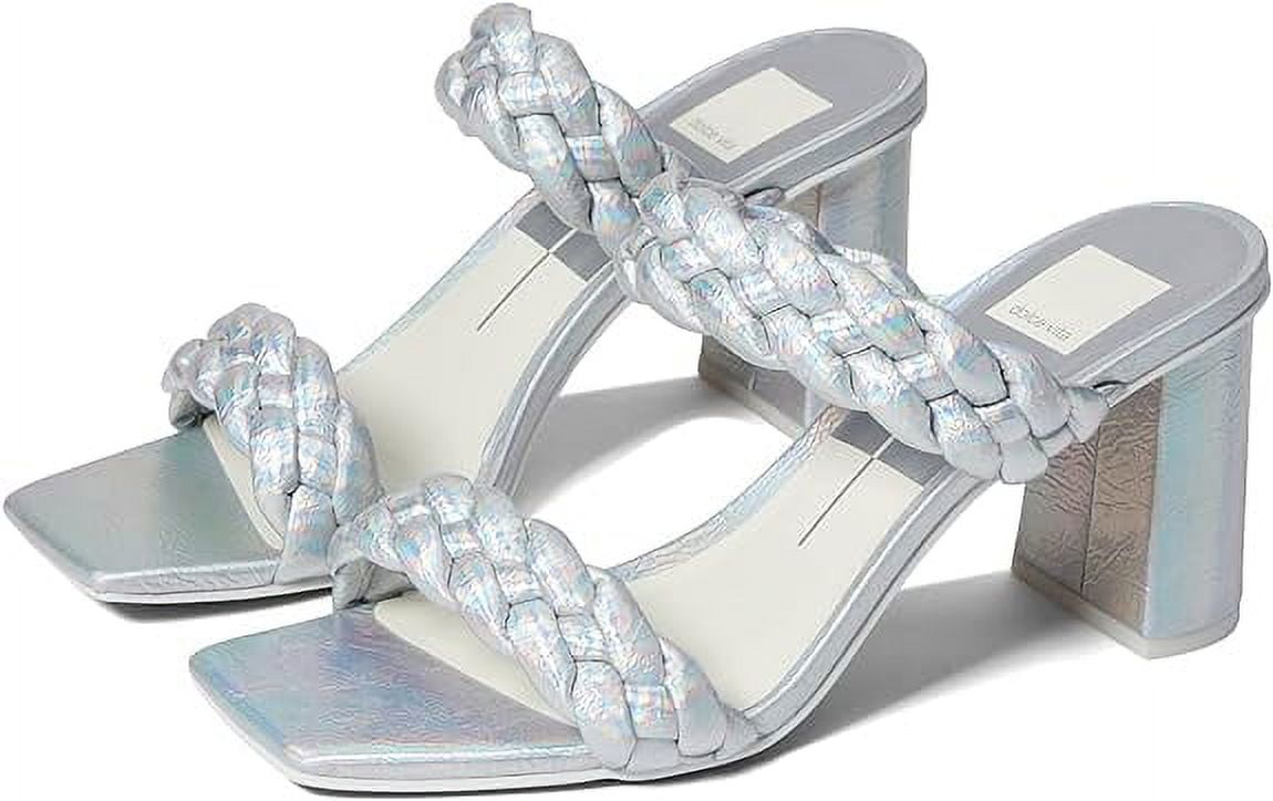 Dolce Vita Paily Pride Silver Iridescent Stella Braided Straps Heeled ...