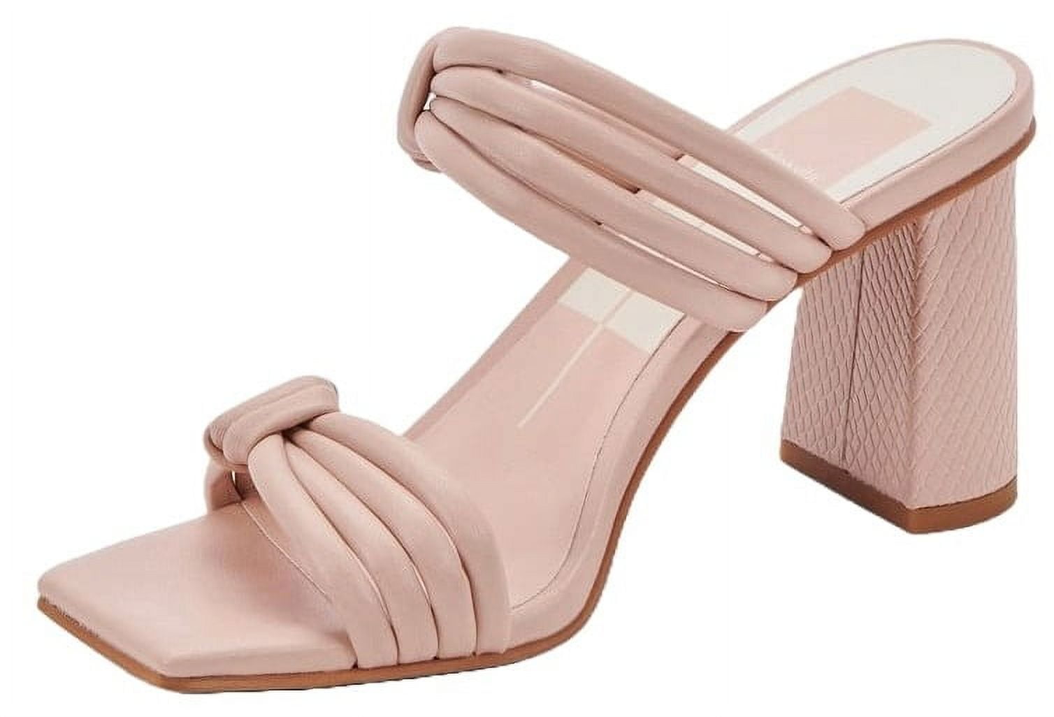 Dolce Vita Pama Blush Stella Slip On Squared Open Toe Block Heeled ...