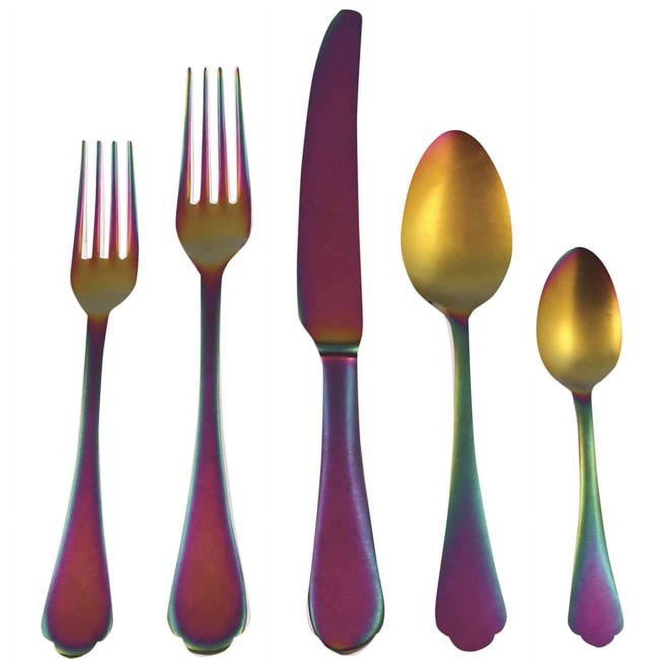 Dolce Vita Pewter Cutlery Set, Rainbow - 20 Piece - Walmart.com