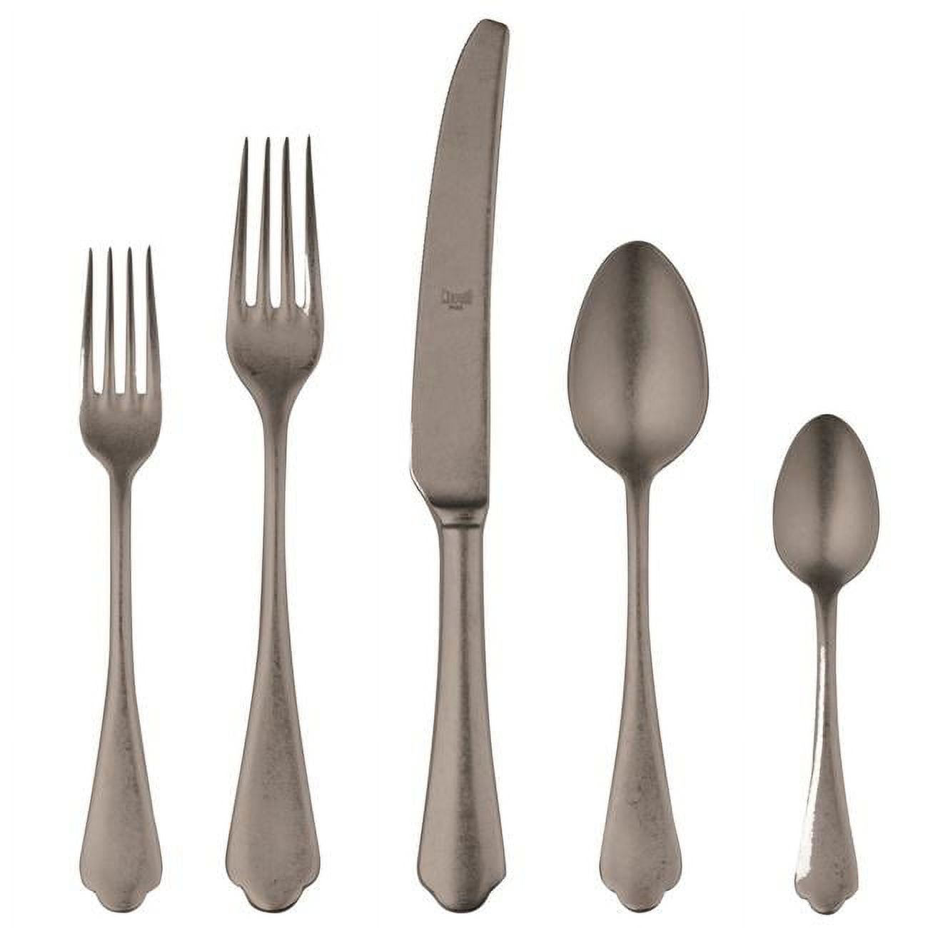 Dolce Vita Pewter Oro Nero Cutlery Set - 5 Piece - Walmart.com
