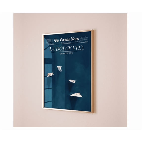 Dolce Vita Preppy Boat Old Money Poster Home Decor Office Wall Art ...