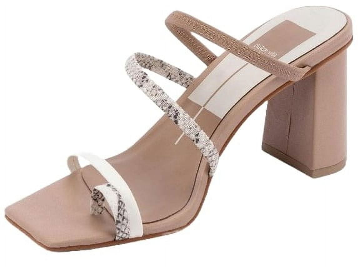 Dolce Vita Prisma Bone Multi Embossed Stella Slip On Squared Toe Heeled ...