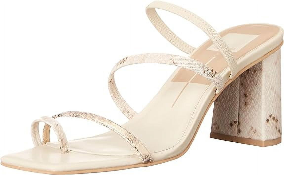 Dolce Vita Prisma Ivory Multi Stella Slip On Squared Open Toe Heeled ...