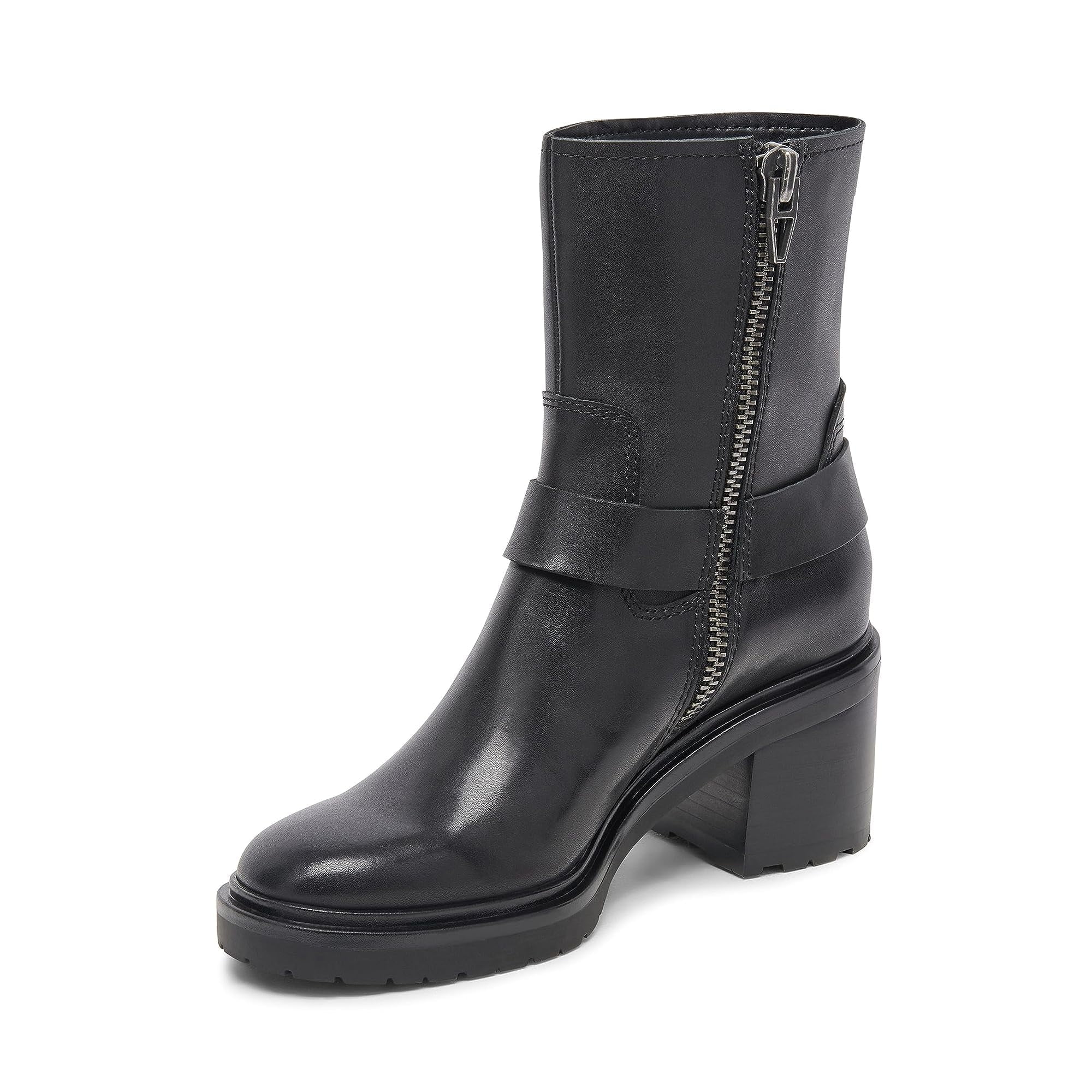 Dolce Vita Women's CAMROS Fashion Boot, Black Leather, 10 - Walmart.com