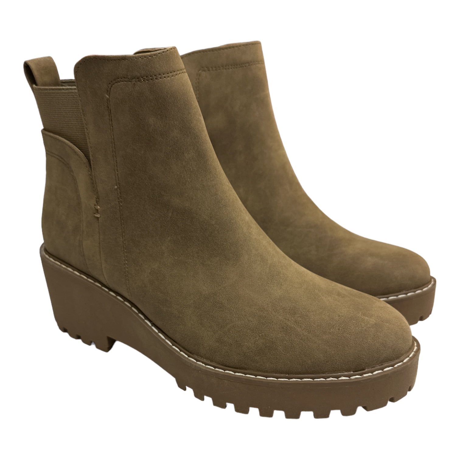 Dolce Vita Women's Slip On Rancher Ankle Chelsea Boot (Taupe, 9 ...