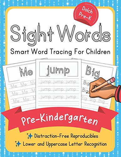 Pre-Owned Dolch Pre-Kindergarten Sight Words: Smart Word Tracing For ...