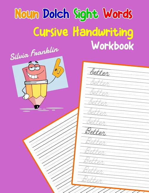 Dolch Sight Words Cursive Handwriting: Noun Dolch Sight Words Cursive ...