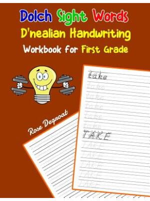 Dolch Sight Words D'nealian Handwriting Workbook for First Grade ...