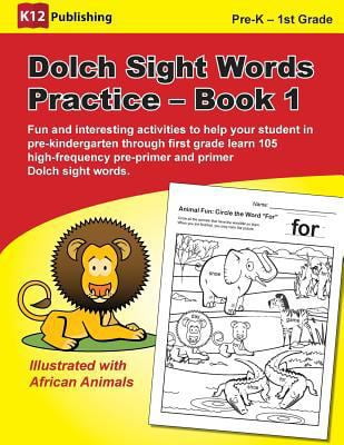 Pre-Owned Dolch Sight Words Practice - Book 1: Fun and Interesting ...
