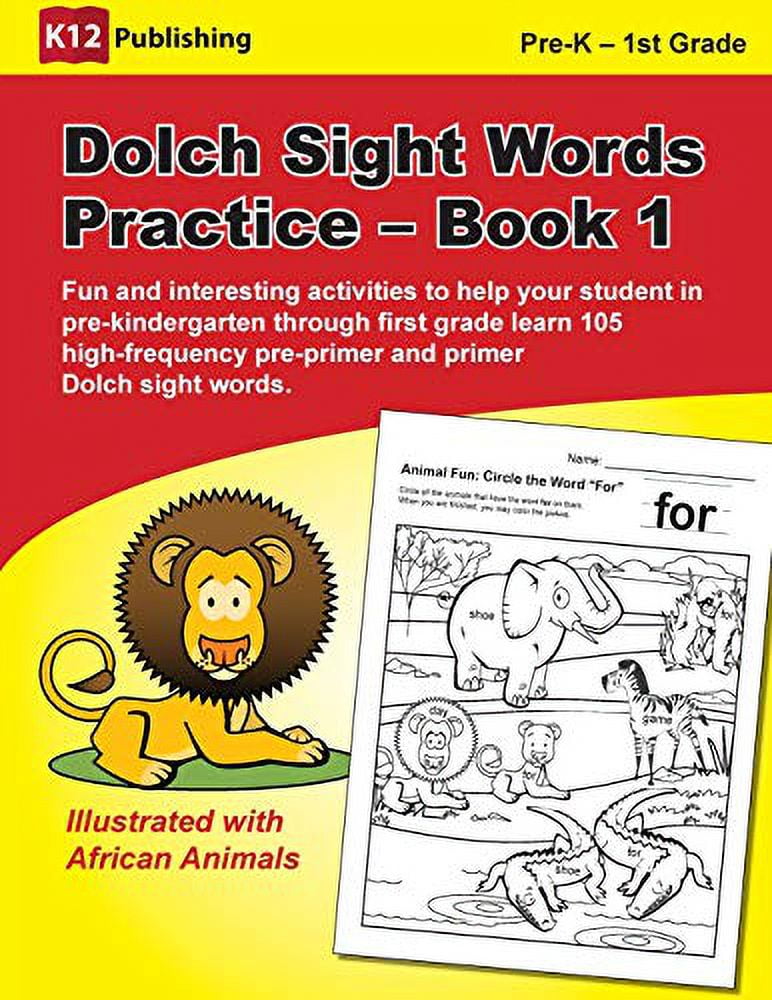 Pre-Owned Dolch Sight Words Practice - Book 1: Fun and interesting ...