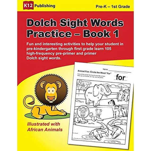 Pre-Owned Dolch Sight Words Practice - Book 1: Fun and Interesting ...