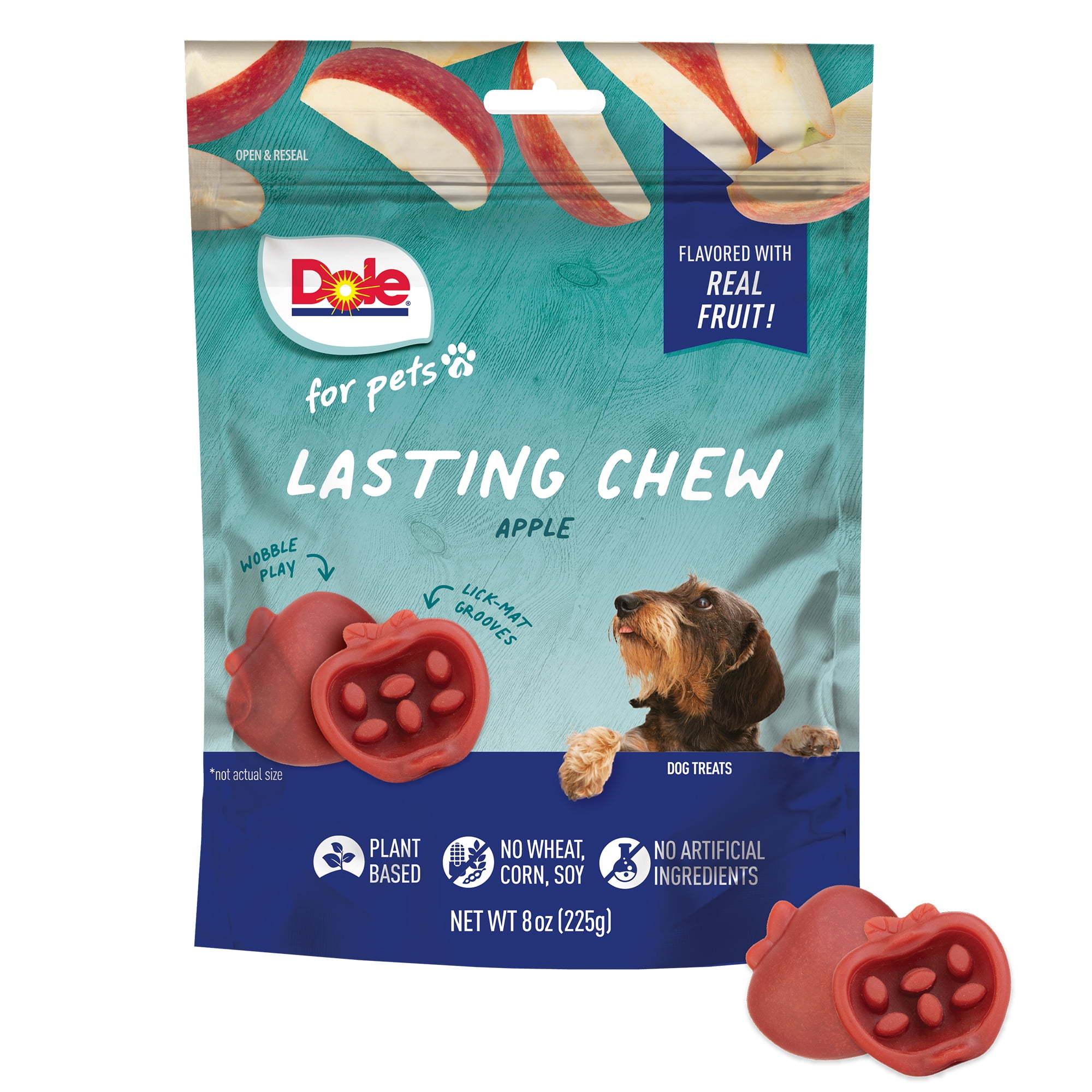 Dole Lasting Chew Treat for Dogs, Apple Flavor, Made with Real Fruit ...