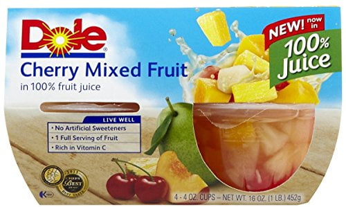 Dole Cherry Mixed Fruit in 100% Fruit Juice (Pack of 5) - Walmart.com