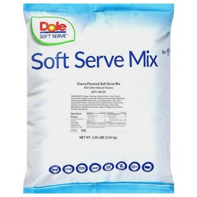 Dole Cherry Soft Serve Mix, 4.5 Pound - Walmart.com