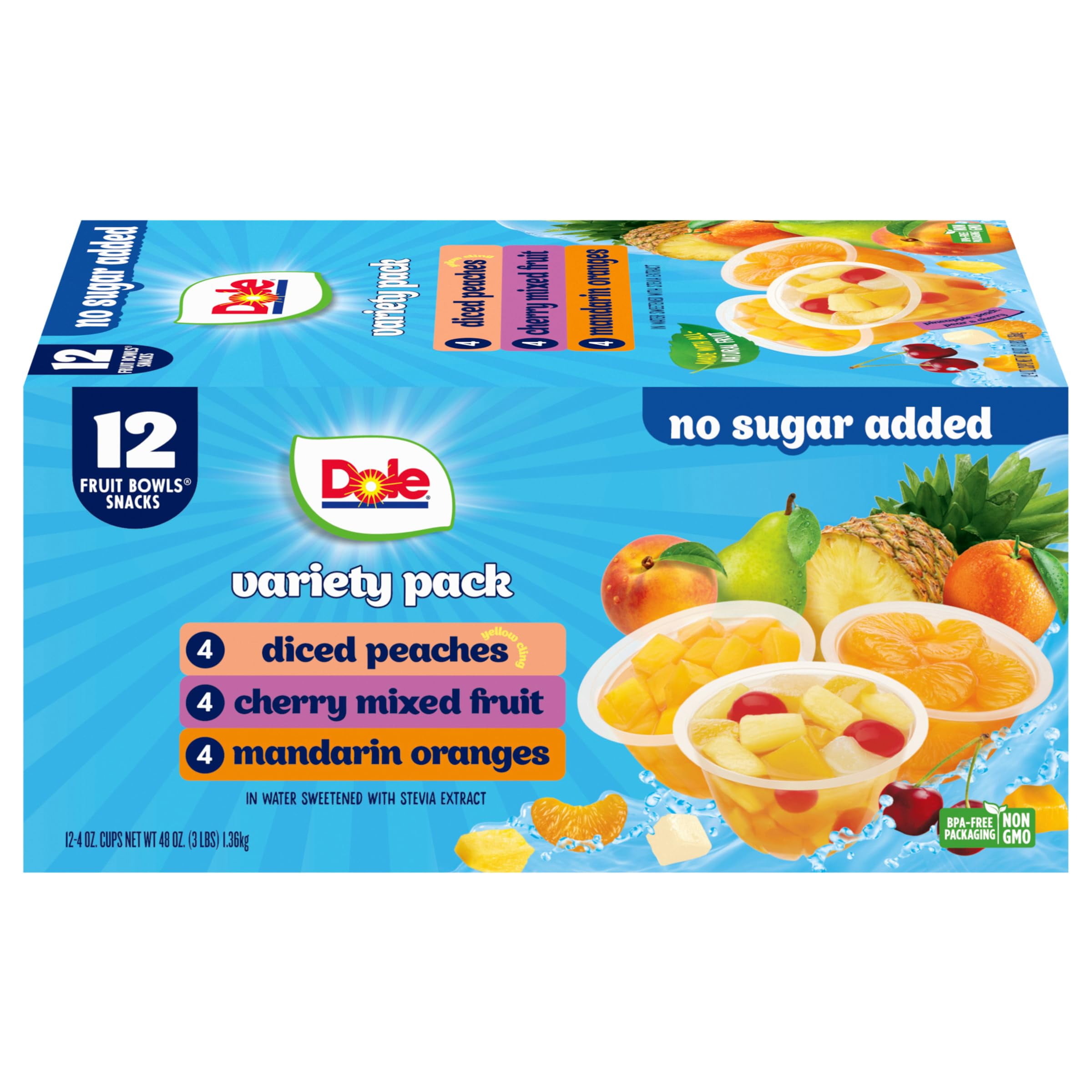 Dole Diced Peaches, Mandarin Oranges, HYZ01 and Cherry Mixed Fruit with ...