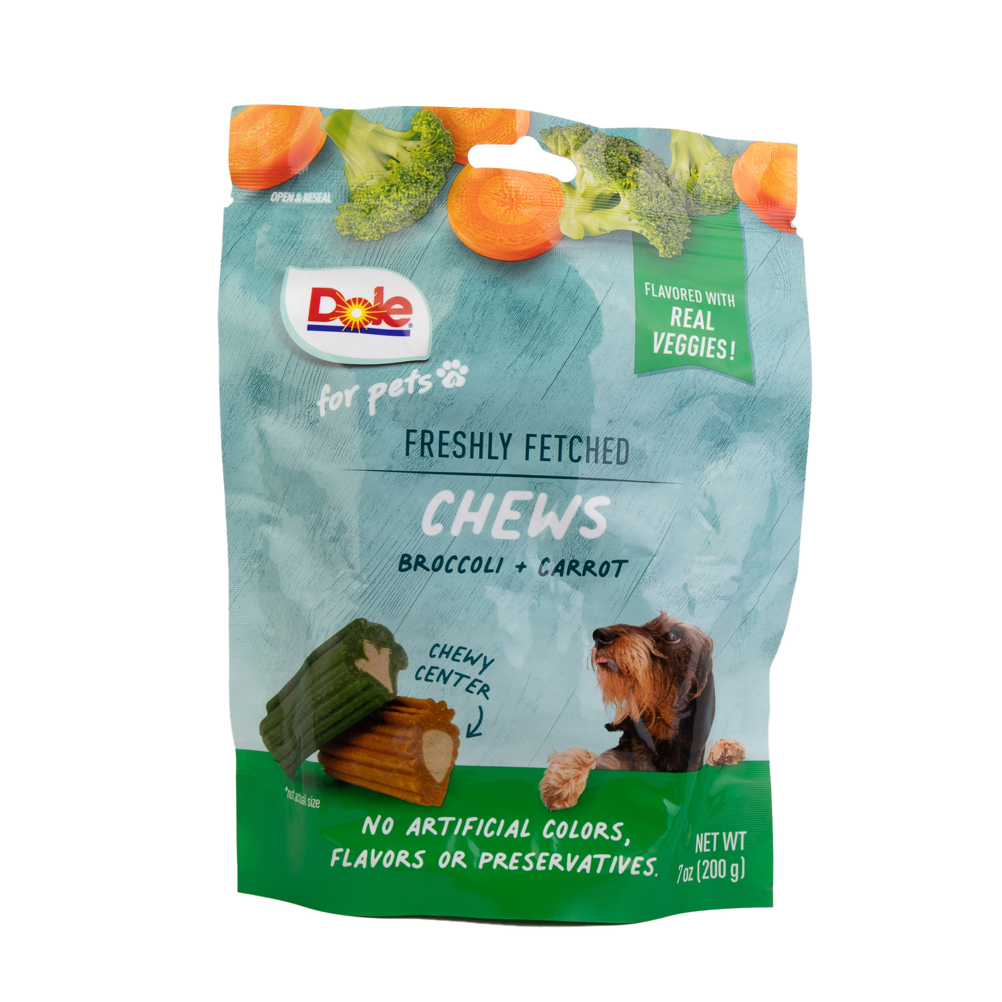 Dole Freshly Fetched Dog Chews Assorted Broccoli Carrot 7oz. - Walmart.com