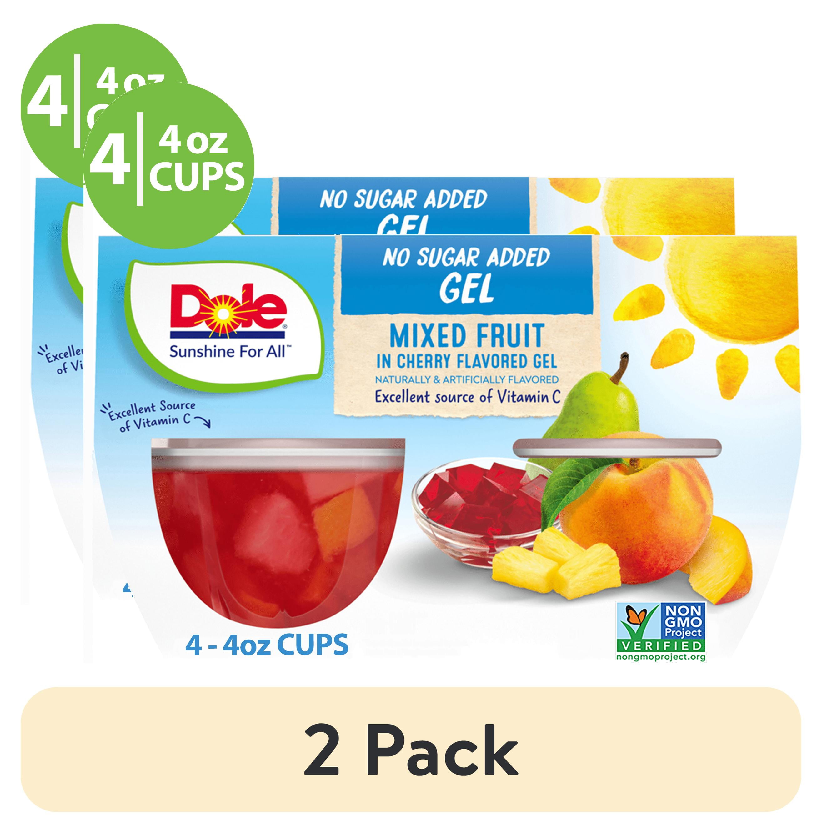 (2 pack) Dole Fruit Bowls No Sugar Added Mixed Fruit in Cherry Gel, 4.3 ...
