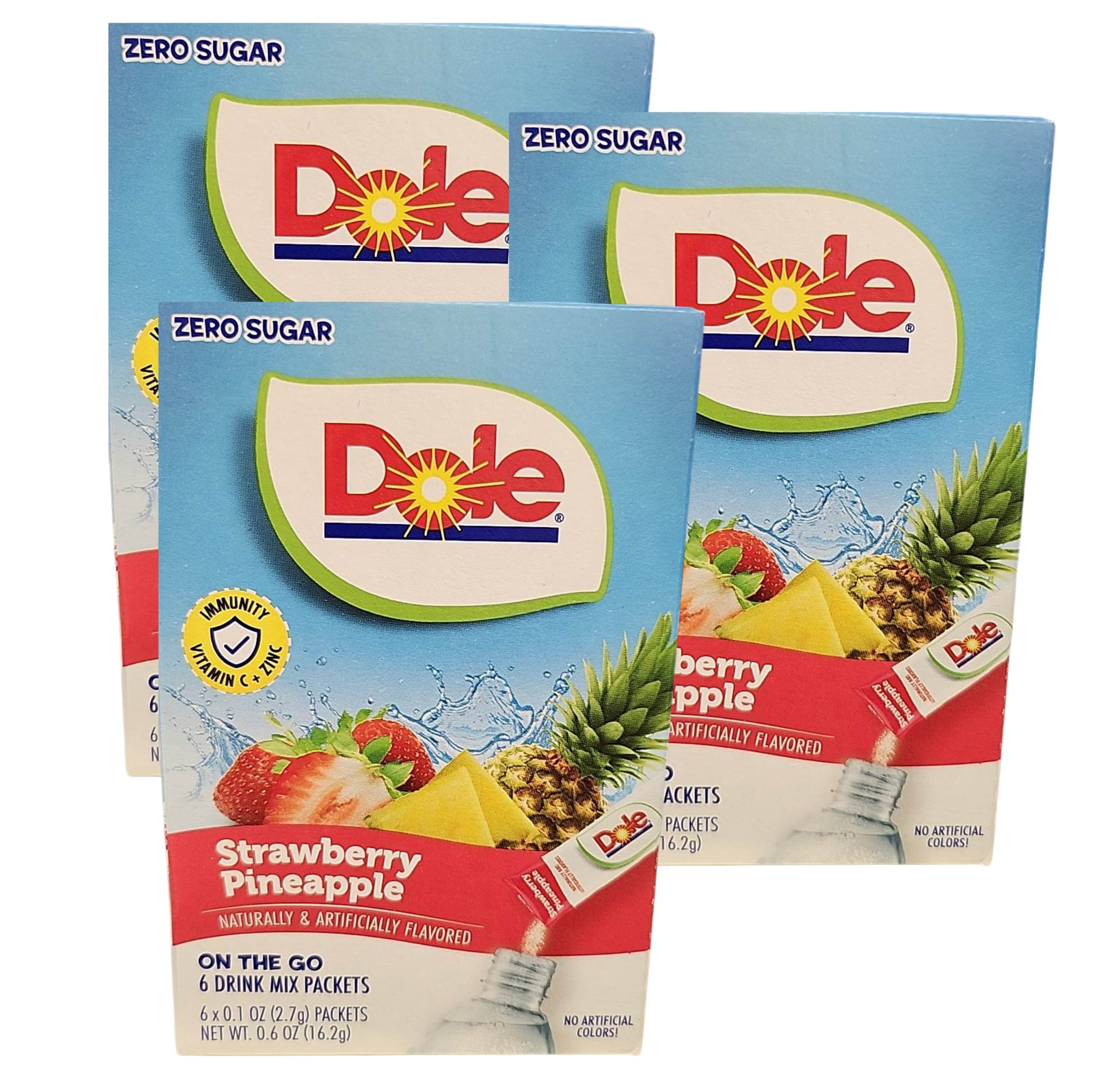 Dole Drink Mix Strawberry Pineapple, Low-Calorie Powder, Makes 18 ...