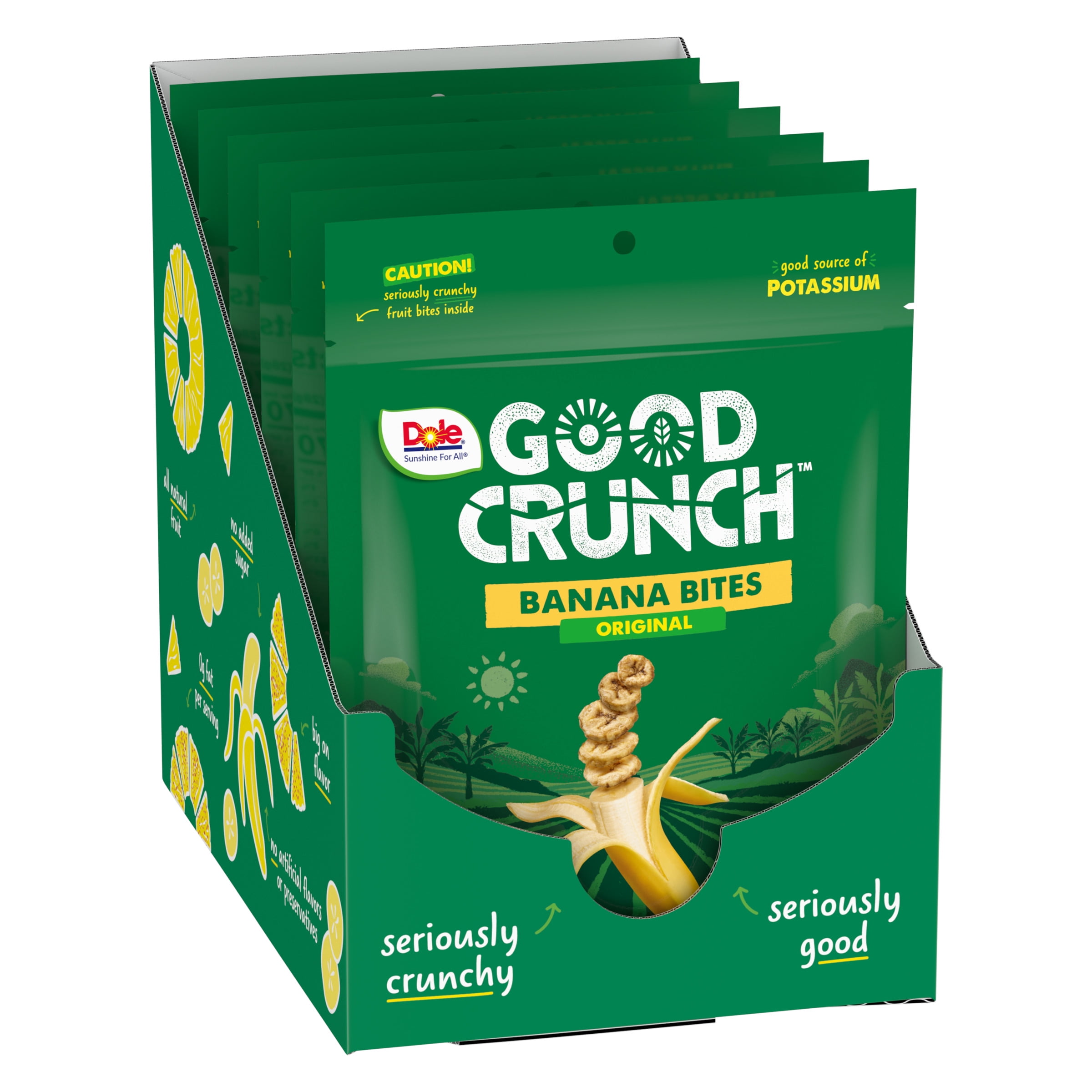 Dole Good Crunch Banana Bites, Made with All Natural Fruit, 2.5 oz Bag ...