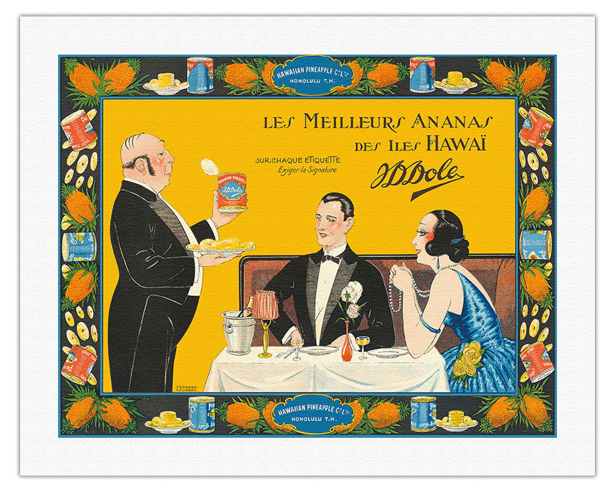 Dole Hawaii - The Best Pineapples (Les Meilleurs Ananas) - Vintage ...