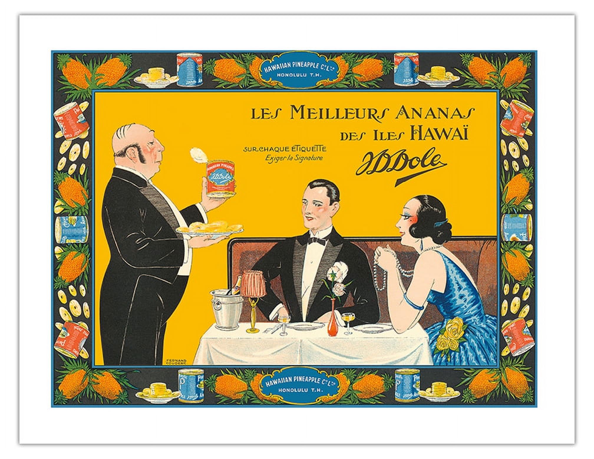 Dole Hawaii - The Best Pineapples (Les Meilleurs Ananas) - Vintage ...