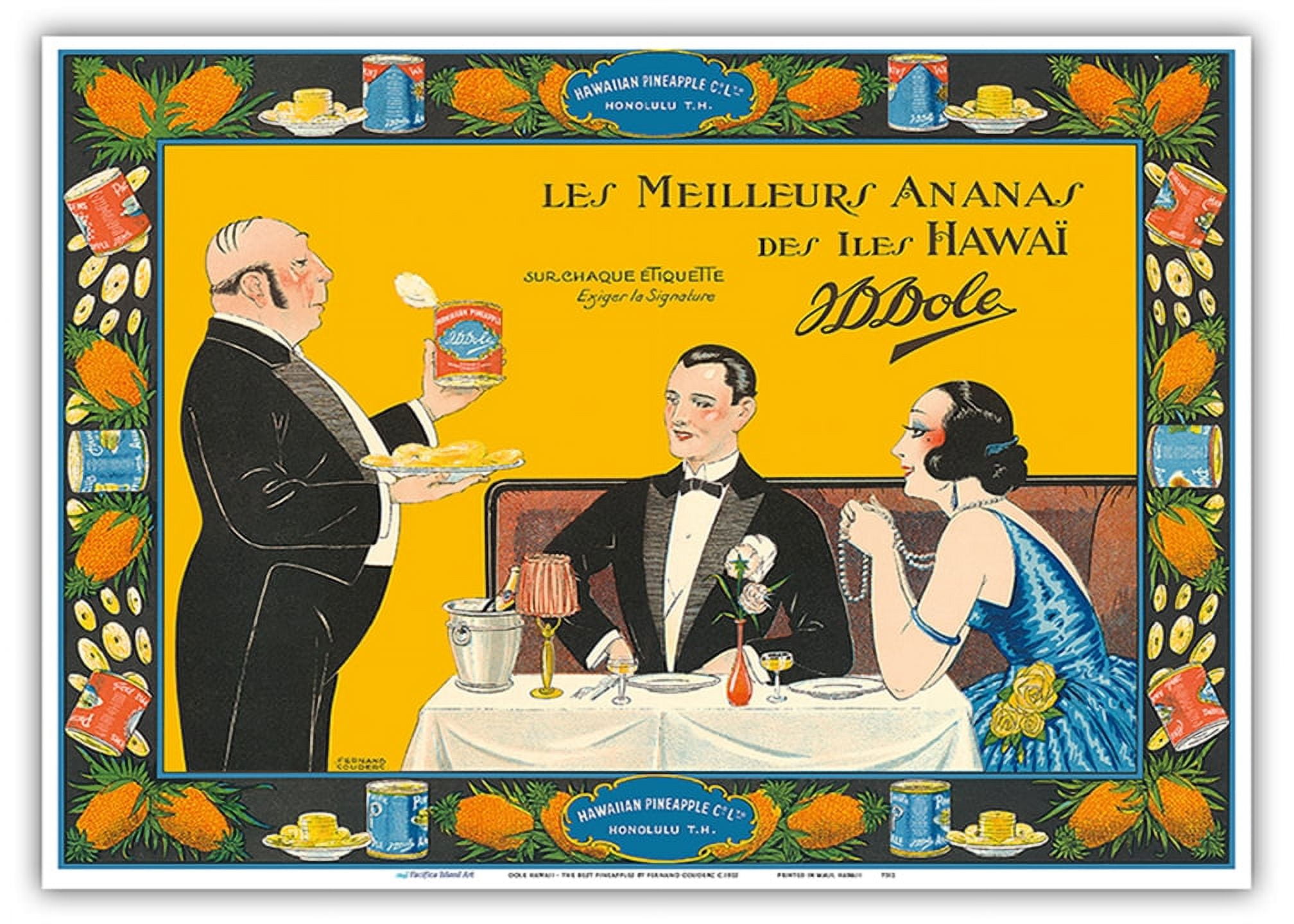 Dole Hawaii - The Best Pineapples (Les Meilleurs Ananas) - Vintage ...