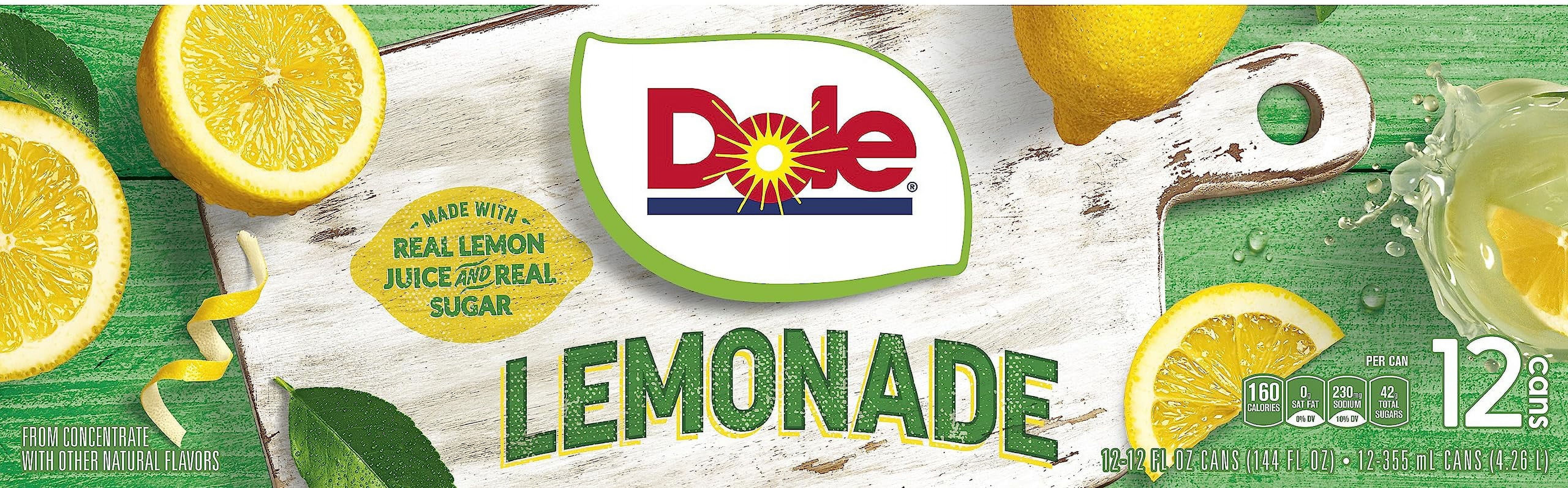 Dole Lemonade 12 Fl Oz Cans, 12 Count - Walmart.com