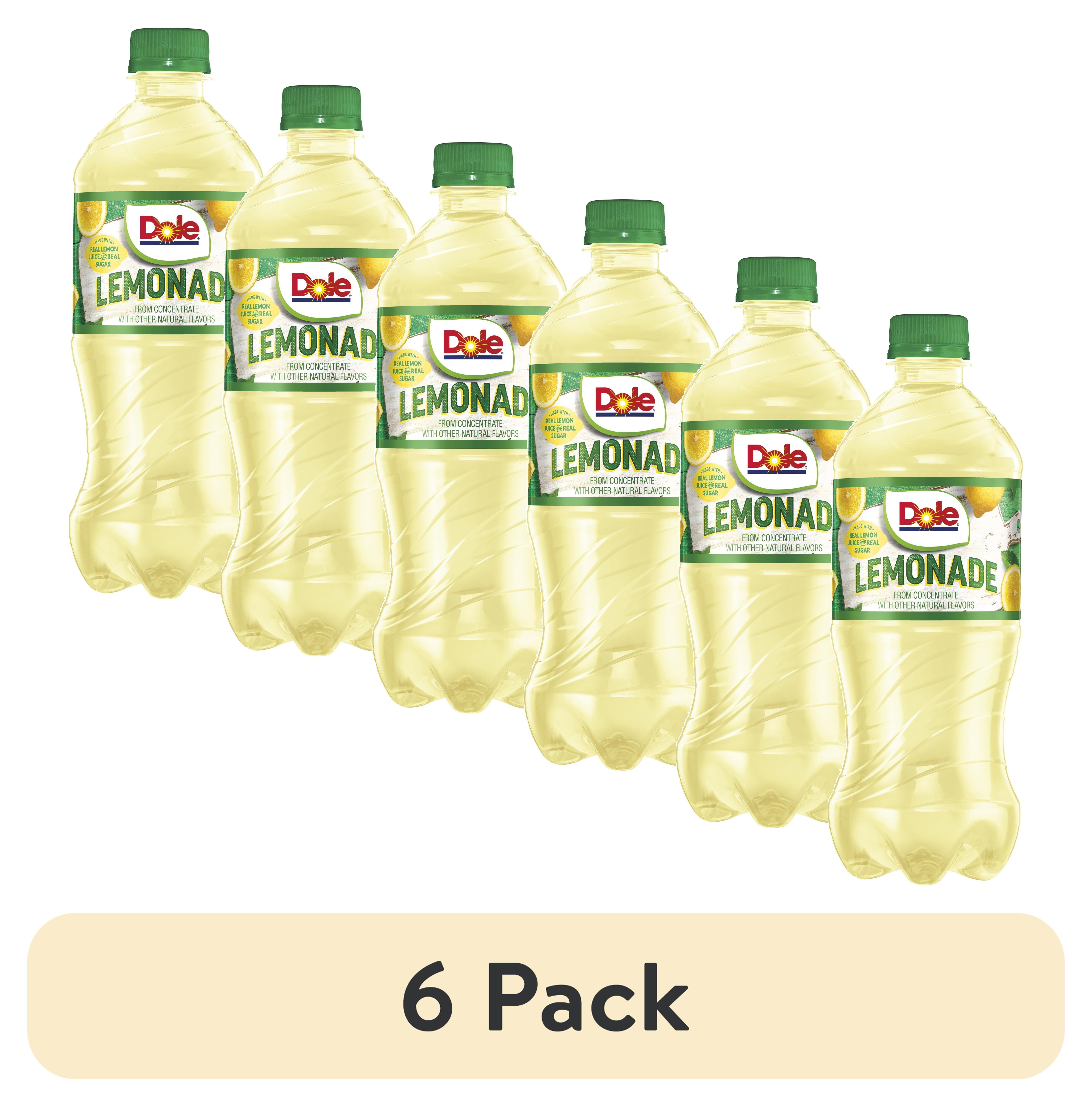 (6 pack) Dole Lemonade Juice Drink, 20 fl oz Bottle - Walmart.com