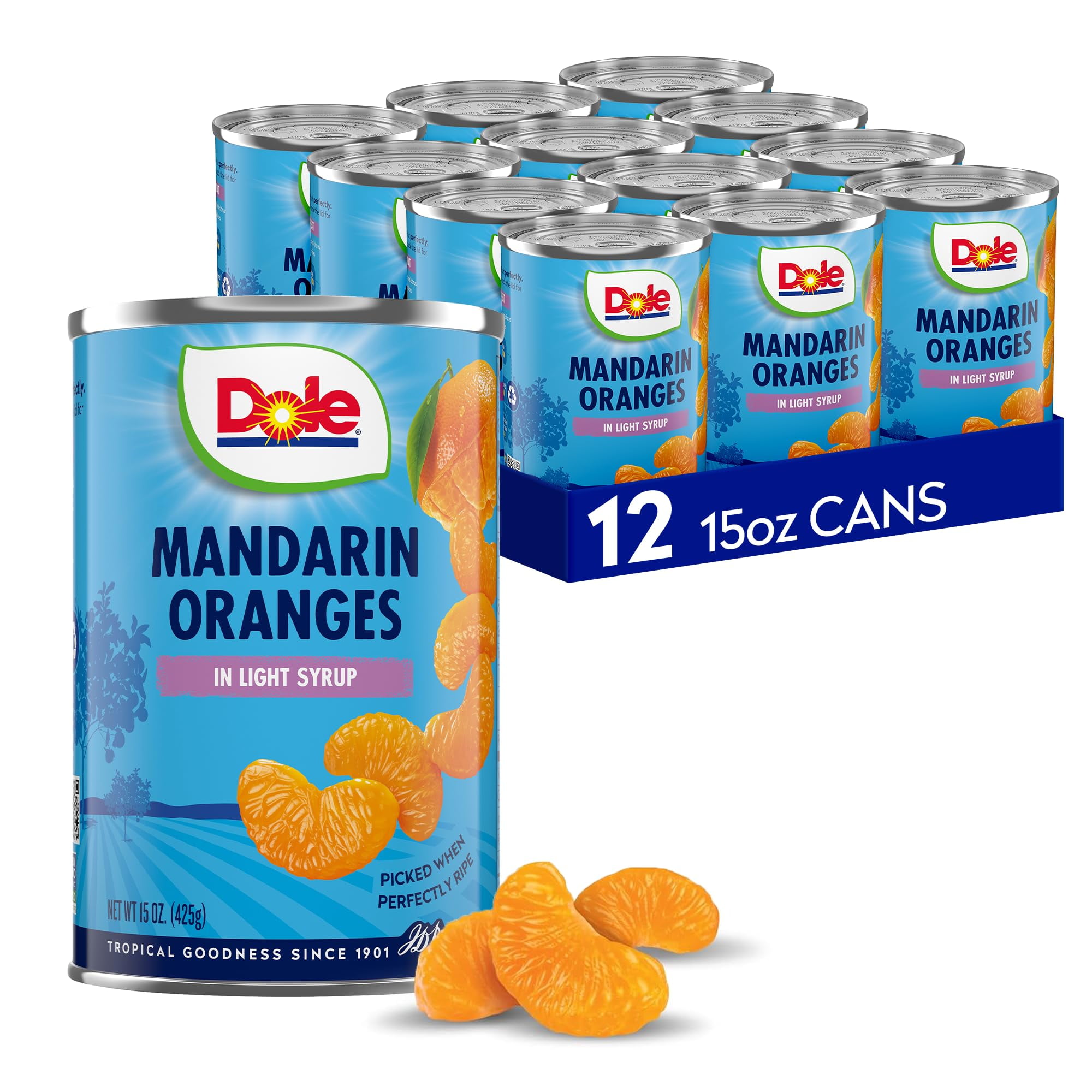 Dole Mandarin Oranges in Light Syrup KKS1 - Dole Canned Fruit - Rich ...