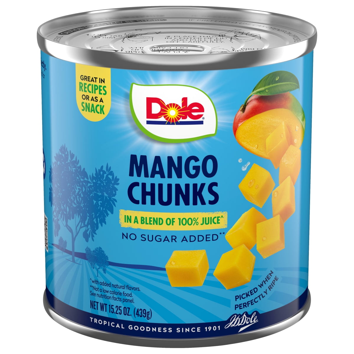 Dole Mango Chunks in a Blend of 100% Juice*, 15.5 oz - Walmart.com