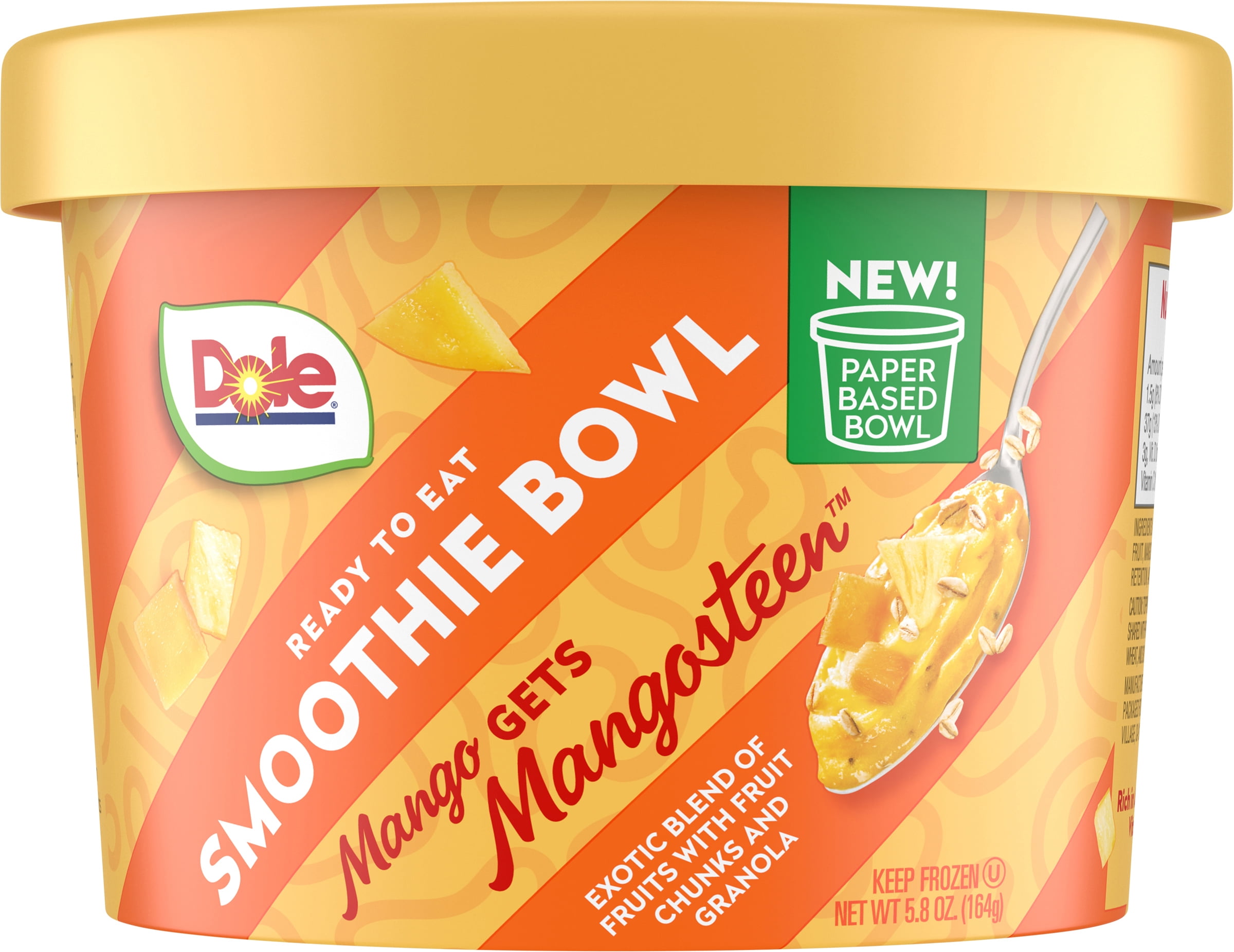 Dole Mango Gets Mangosteen Frozen Smoothie Bowl, 5.8 oz - Walmart.com