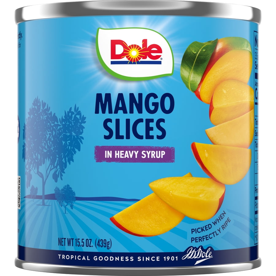 Dole Fresh Sweet Mango Slices in Sugar, Rich Source of Vitamin C, 15.5 ...