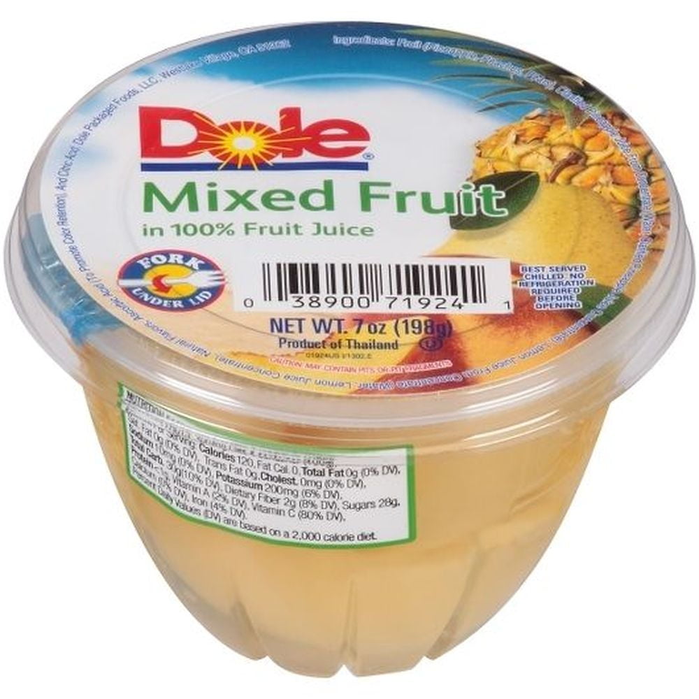 Dole Mixed Fruit in 100 Percent Juice, 7 Ounce -- 12 per Case ...