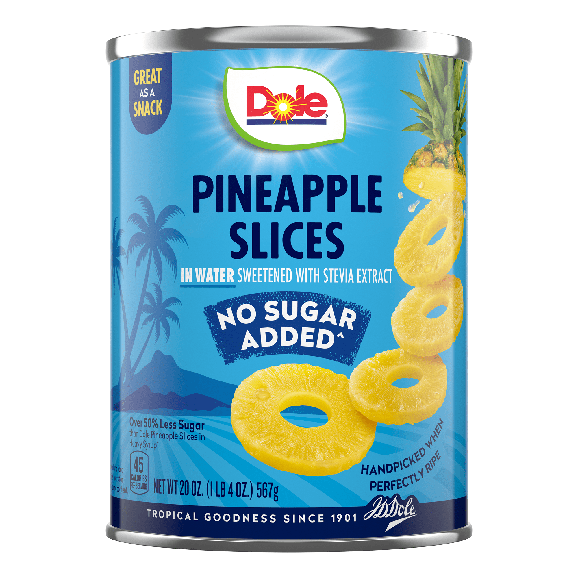 Dole No Sugar Added^ Pineapple Slices in Water^^, 20 oz Can - Walmart.com