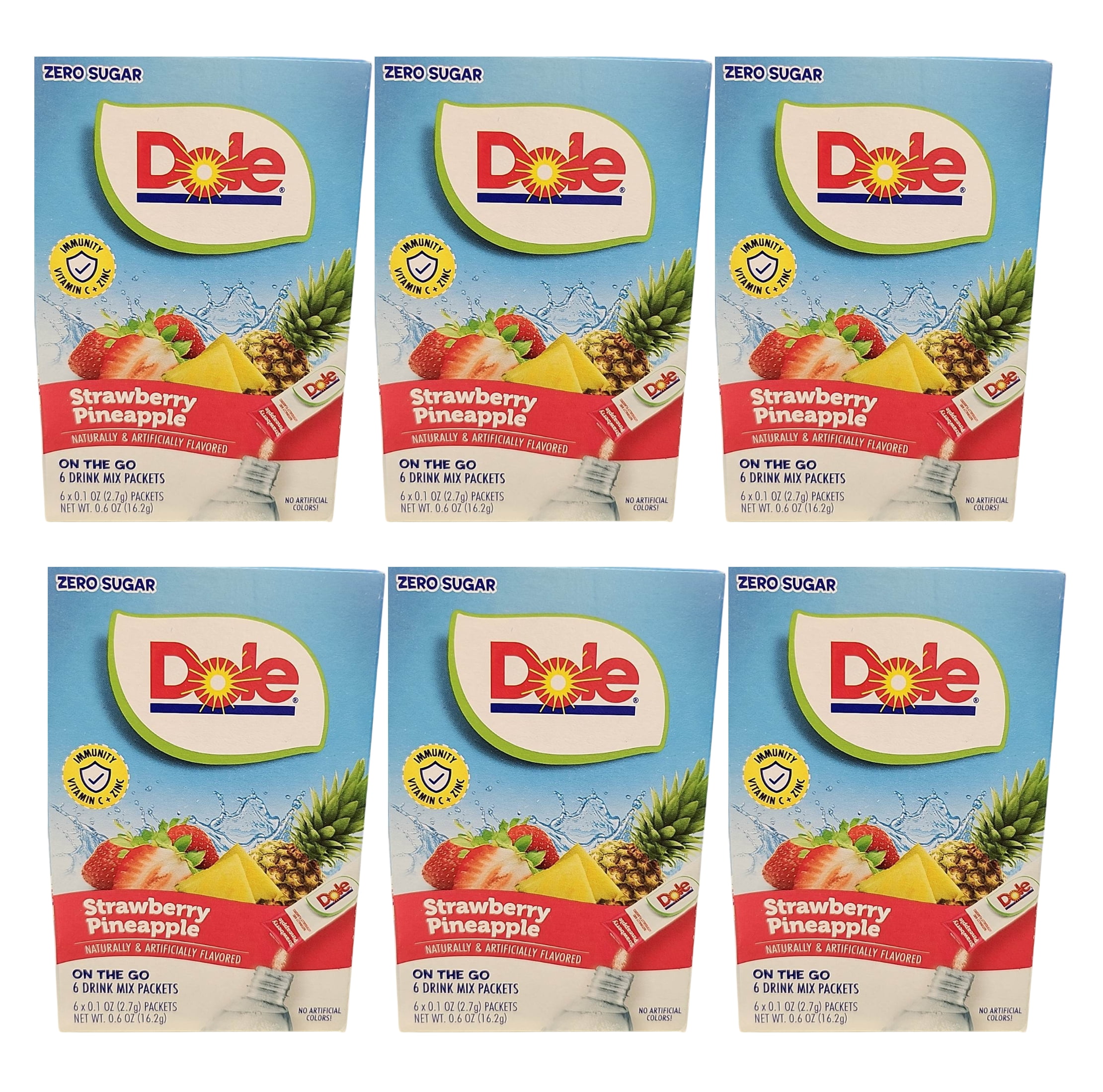 Dole On The Go Drink Mix Strawberry Pineapple Flavor No, 08/21/2022